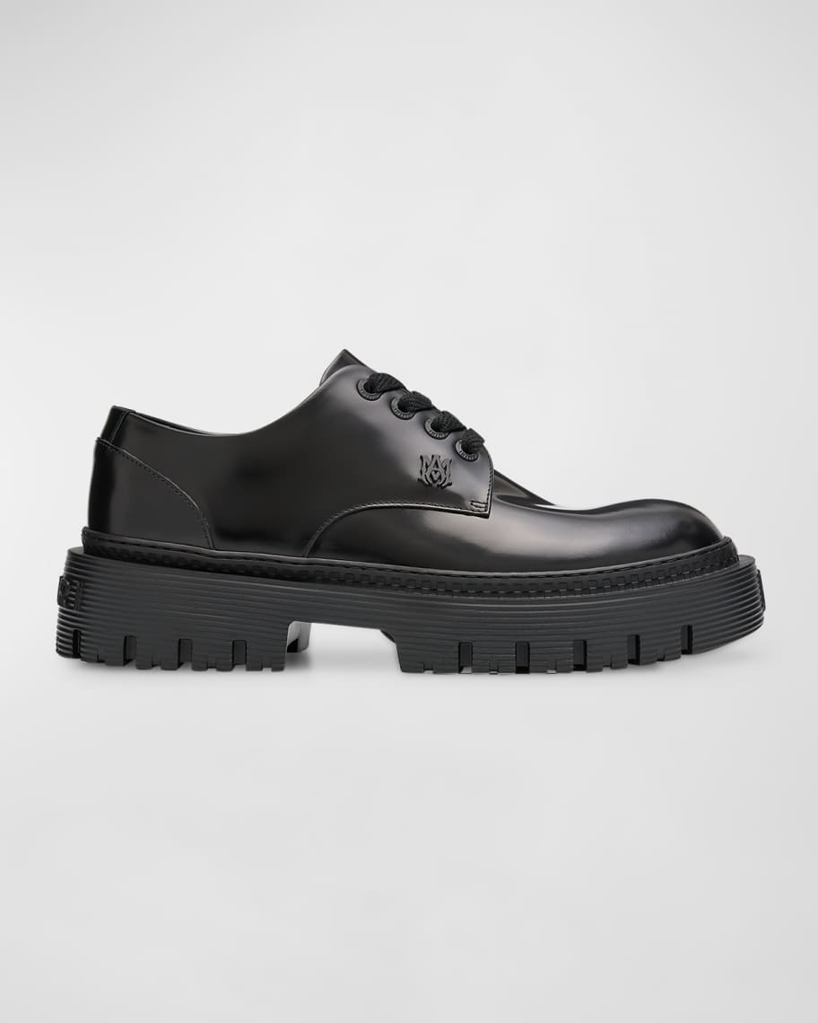 Amiri Men's Lug-Sole Leather Derby Shoes | Neiman Marcus