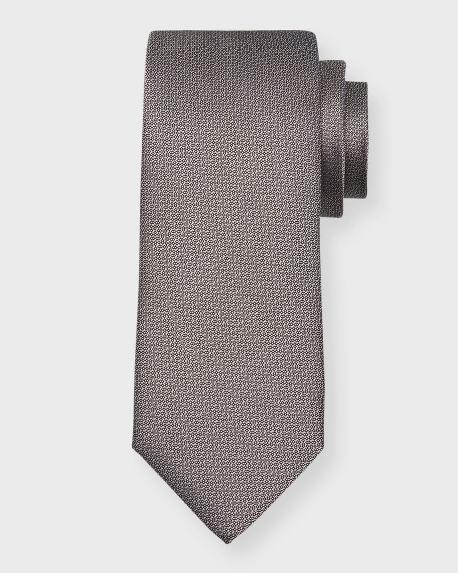 Canali Men's Micro-Textured Silk Tie | Neiman Marcus