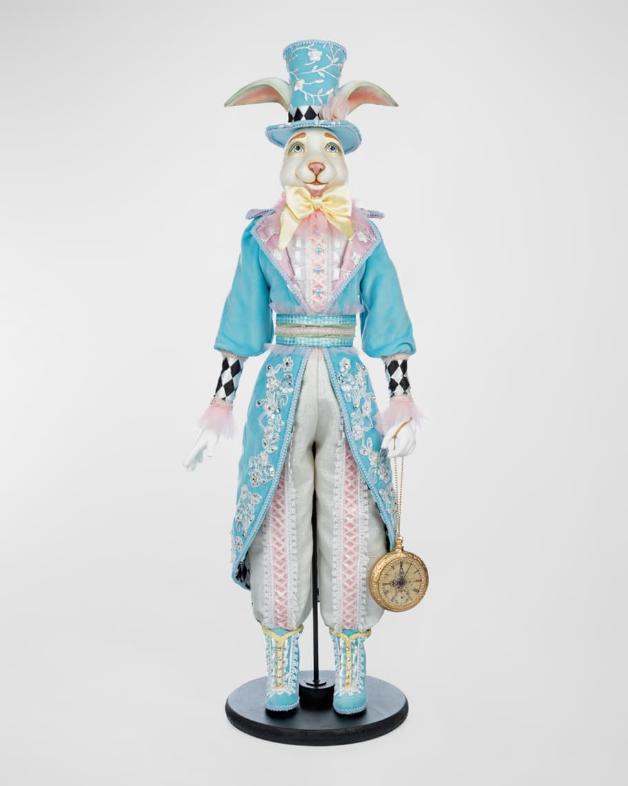 Katherine's Collection 32" White Rabbit Doll Figure | Neiman Marcus