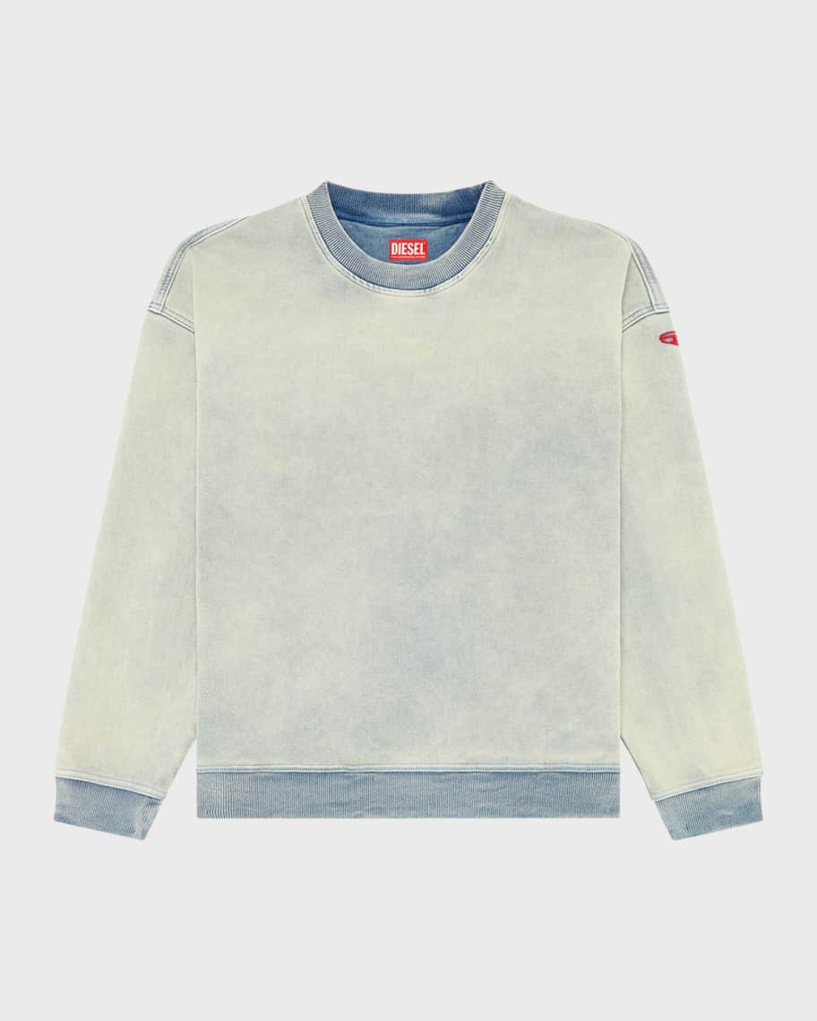 Diesel Men's Track Denim Sweatshirt | Neiman Marcus