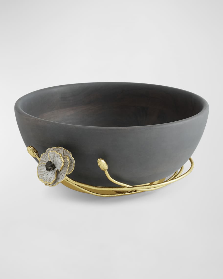 Michael Aram Anemone Wood Bowl | Neiman Marcus
