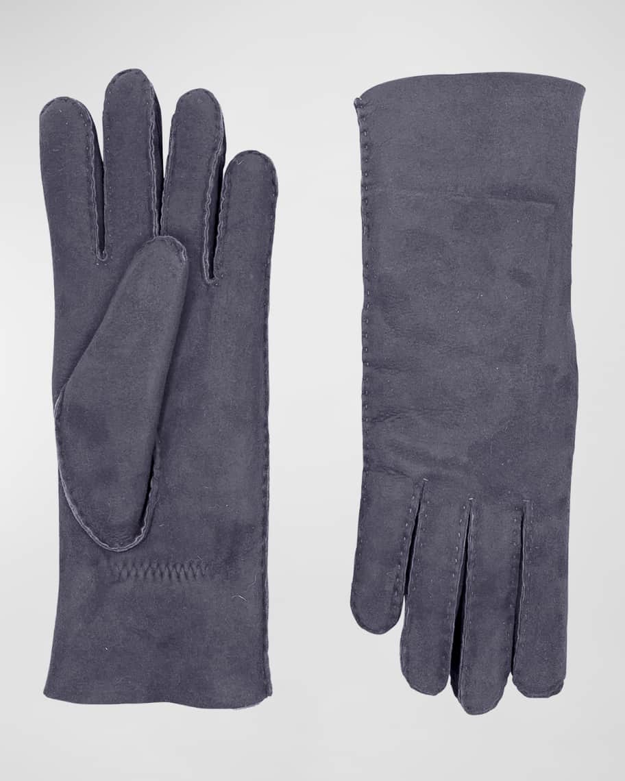 Agnelle Denise Classic Suede Gloves | Neiman Marcus