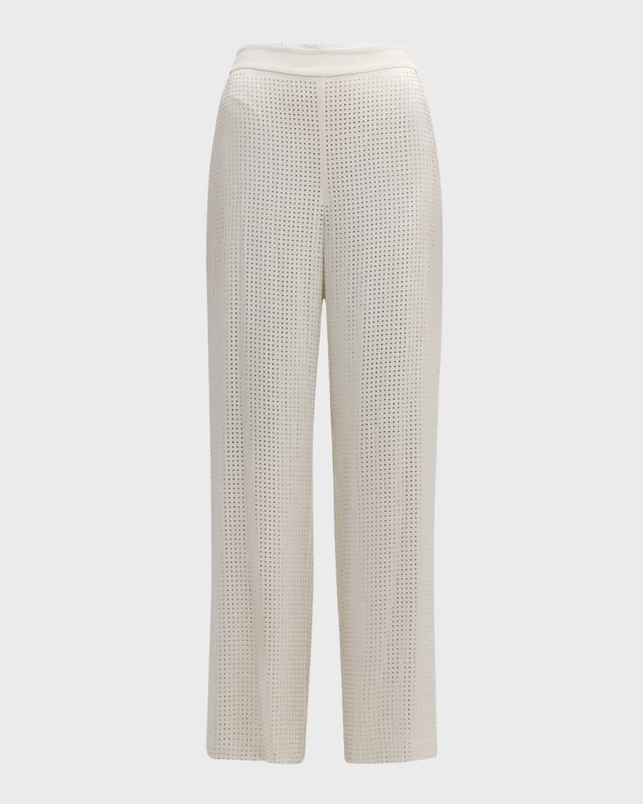 Kobi Halperin Lane Straight-Leg Rhinestone Pants | Neiman Marcus