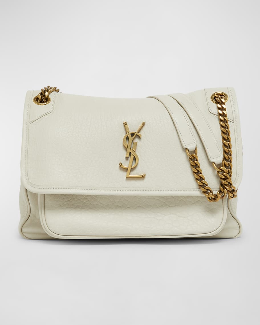 Saint Laurent Niki Medium YSL Leather Shoulder Bag | Neiman Marcus