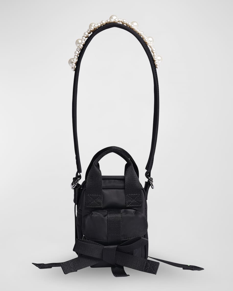 Simone Rocha Mini Bow Beaded Crossbody Bag | Neiman Marcus