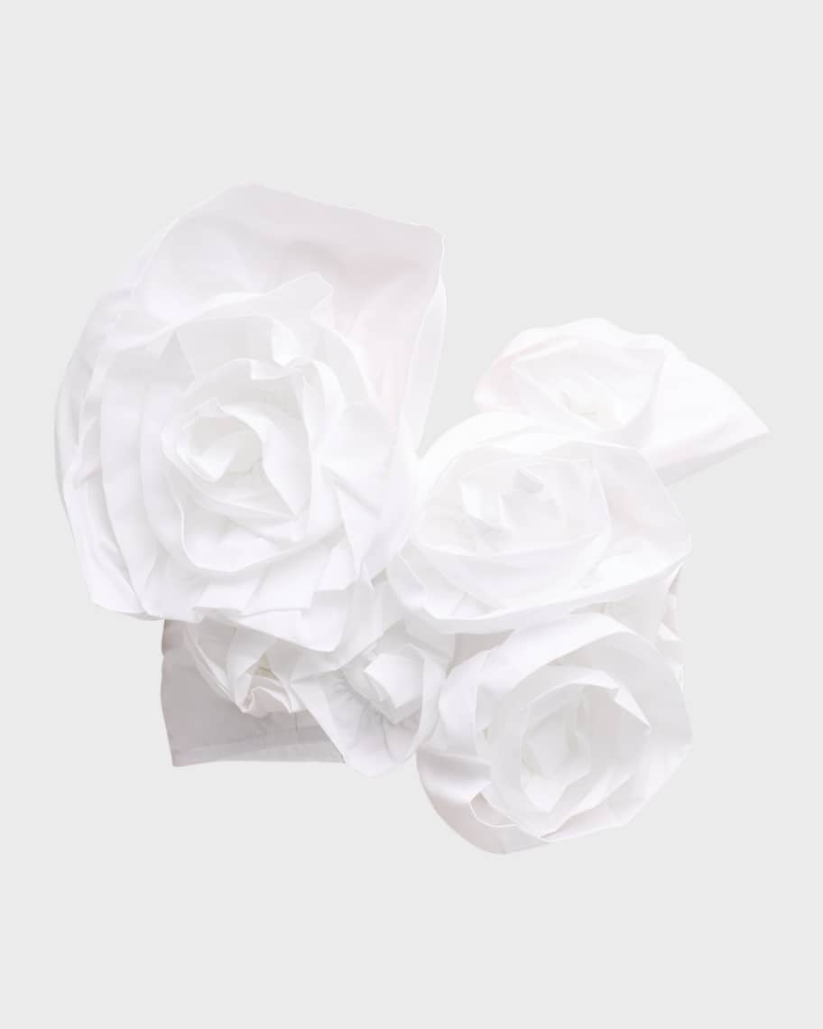 Simone Rocha Clustered Rose Crop Top | Neiman Marcus