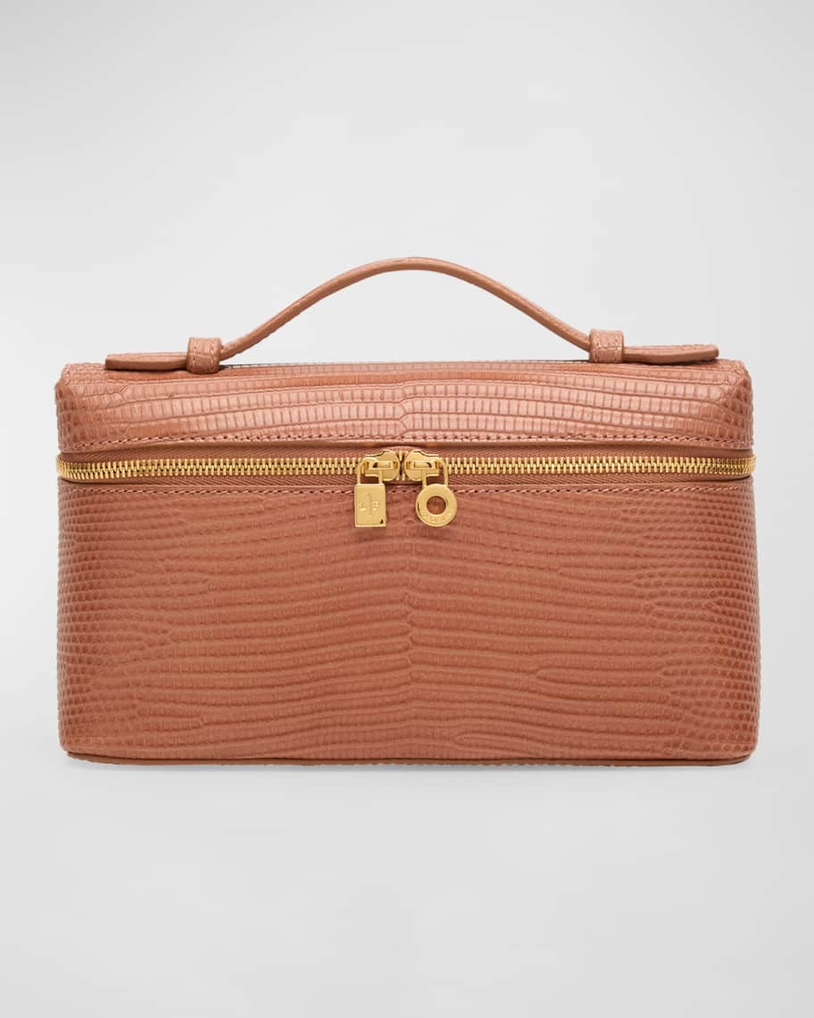 Loro Piana Extra Pocket Lizard Top-Handle Bag | Neiman Marcus