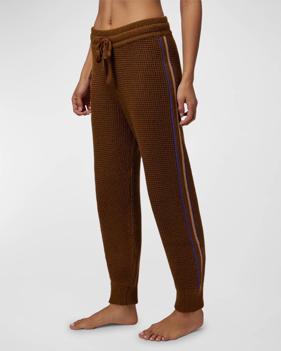Spiritual Gangster Stripe Waffle Joggers | Neiman Marcus