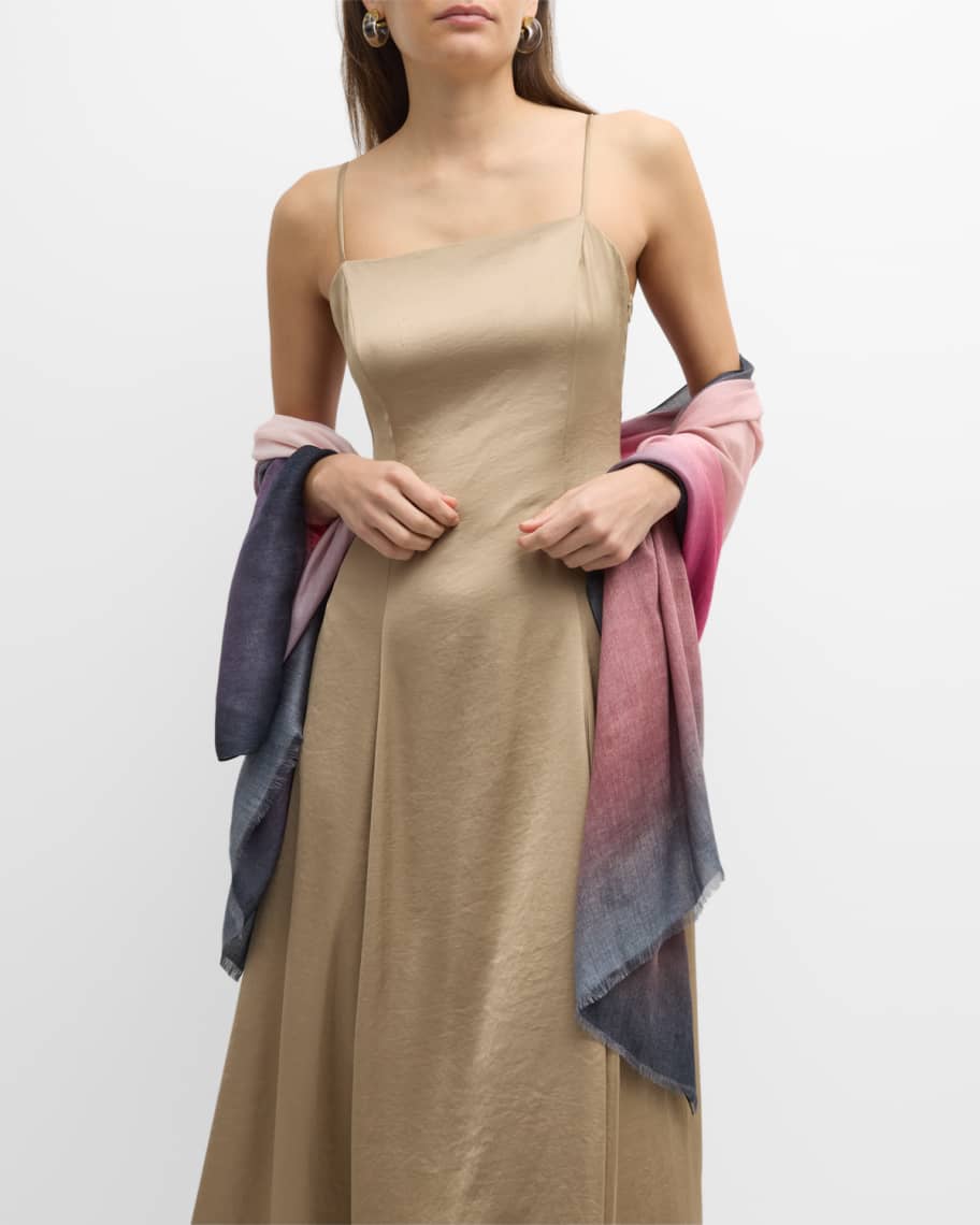 Bindya Accessories Multicolor Ombre Cashmere & Silk Evening Wrap ...