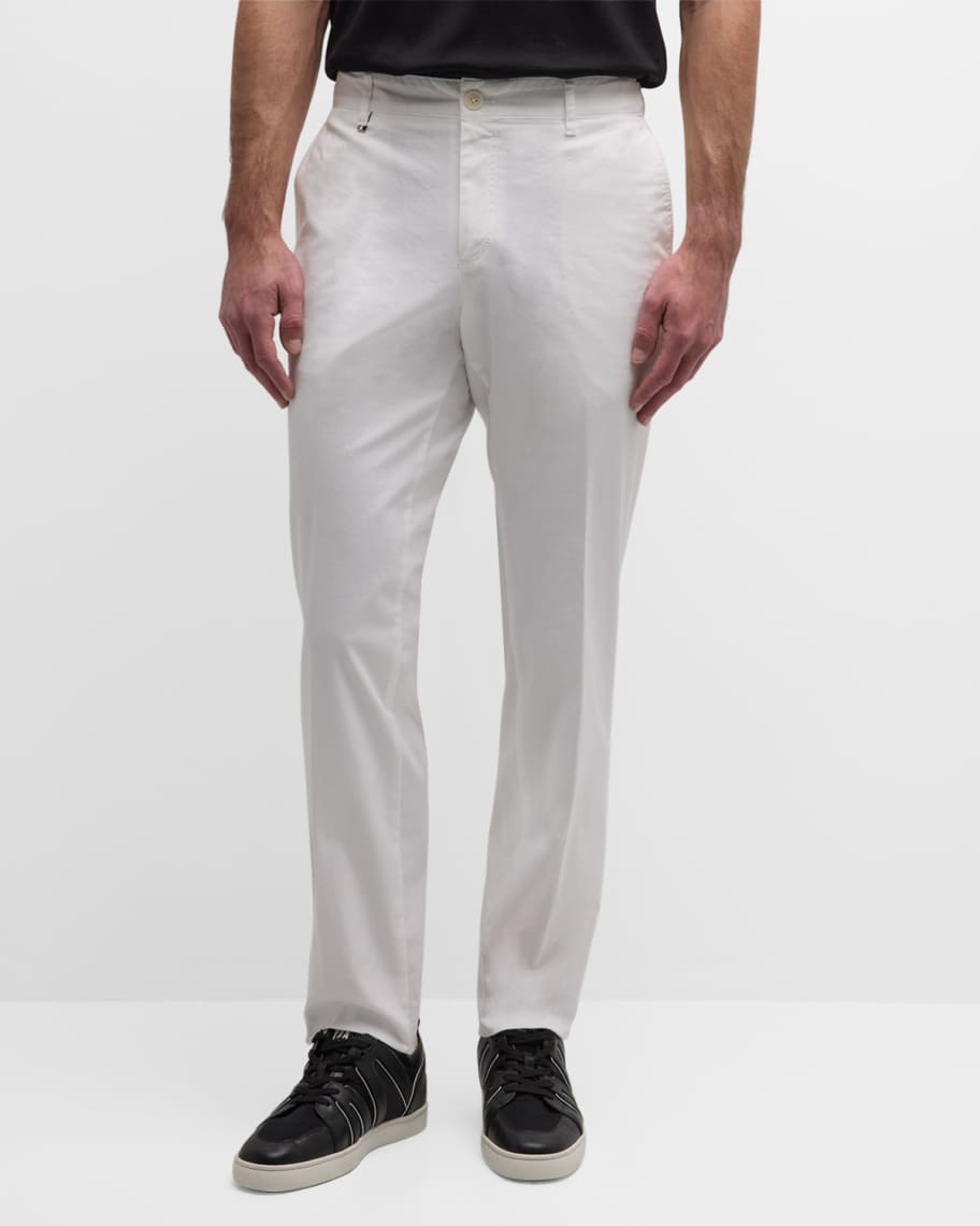 BOSS Men's Slim Fit Flat-Front Pants | Neiman Marcus