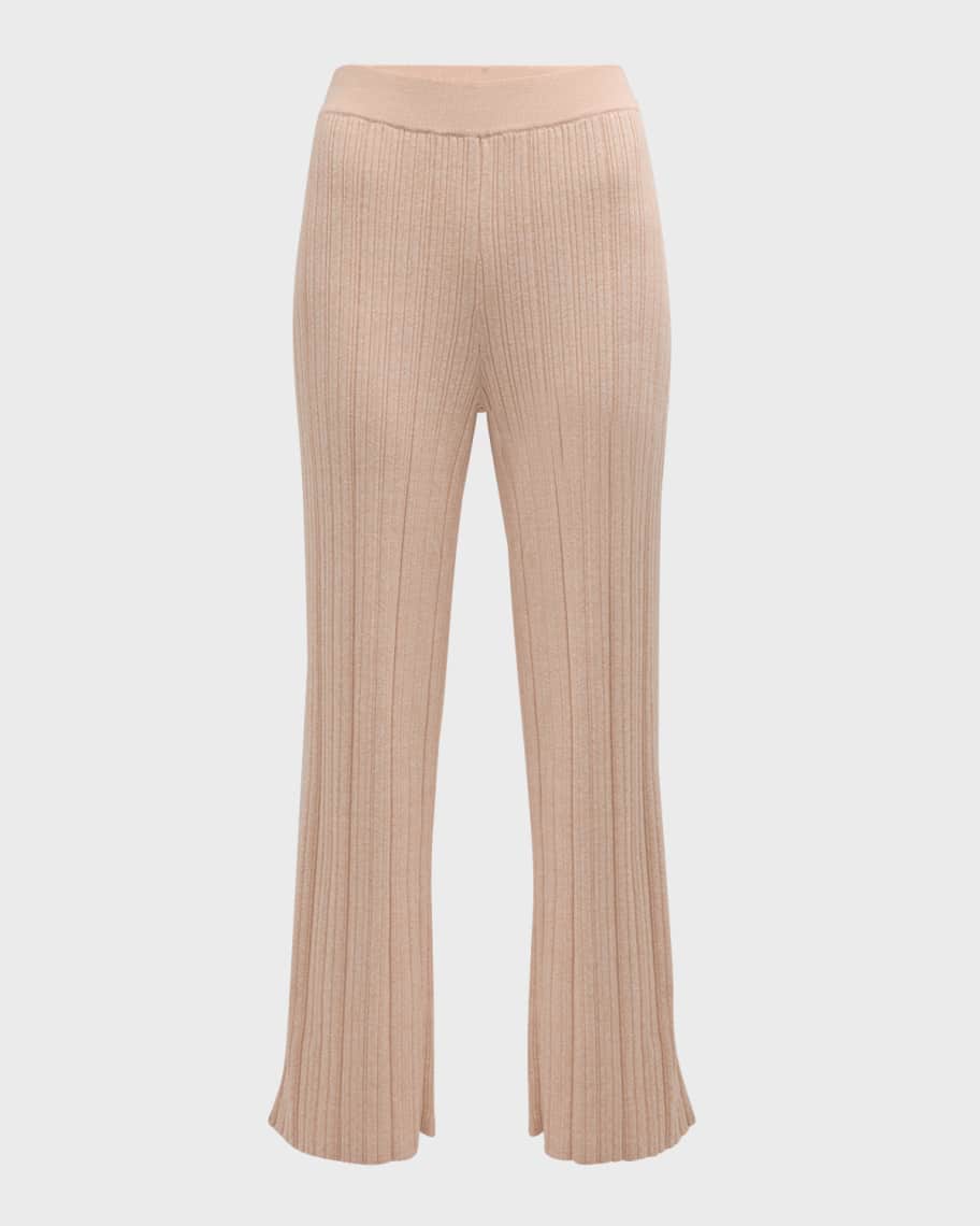 Eberjey Infinite Ribbed Straight-Leg Lounge Pants | Neiman Marcus