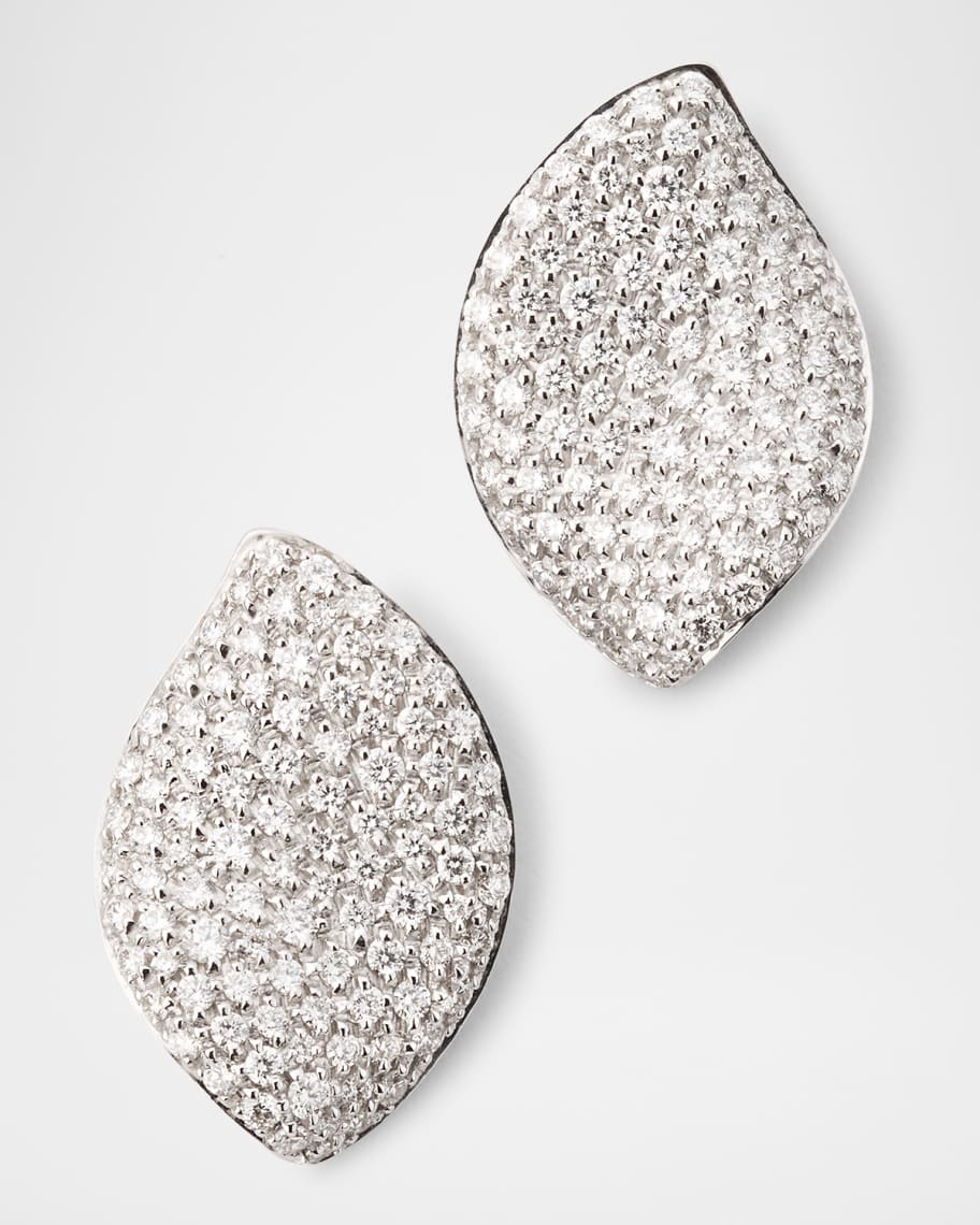 Pasquale Bruni Aleluia 18K White Gold Diamond Pave Earrings | Neiman Marcus