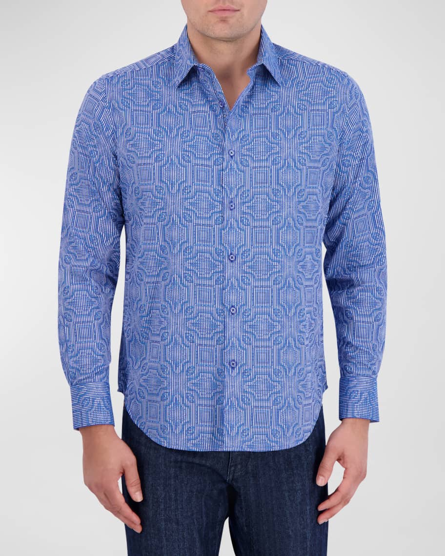 Robert Graham Men's Voyage Patterned Sport Shirt | Neiman Marcus