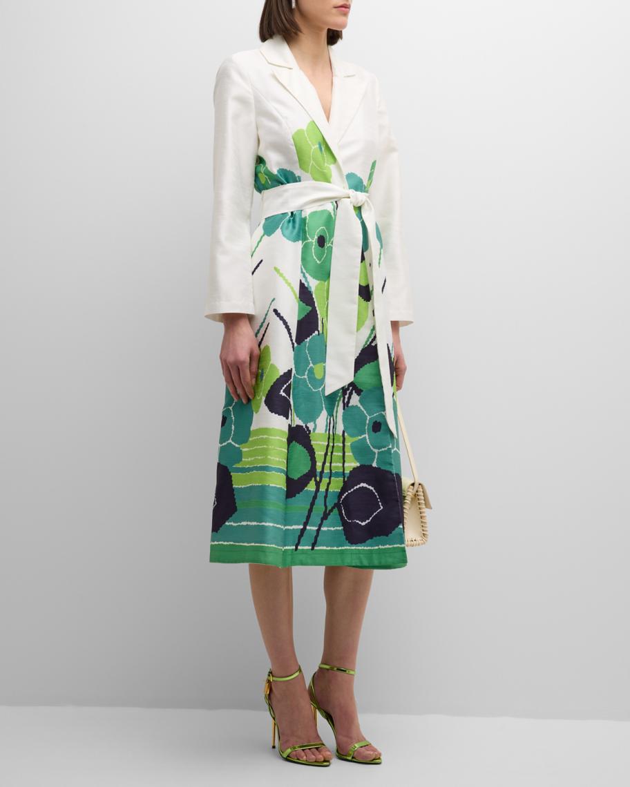 Frances Valentine Lucille Floral Wrap Dress | Neiman Marcus