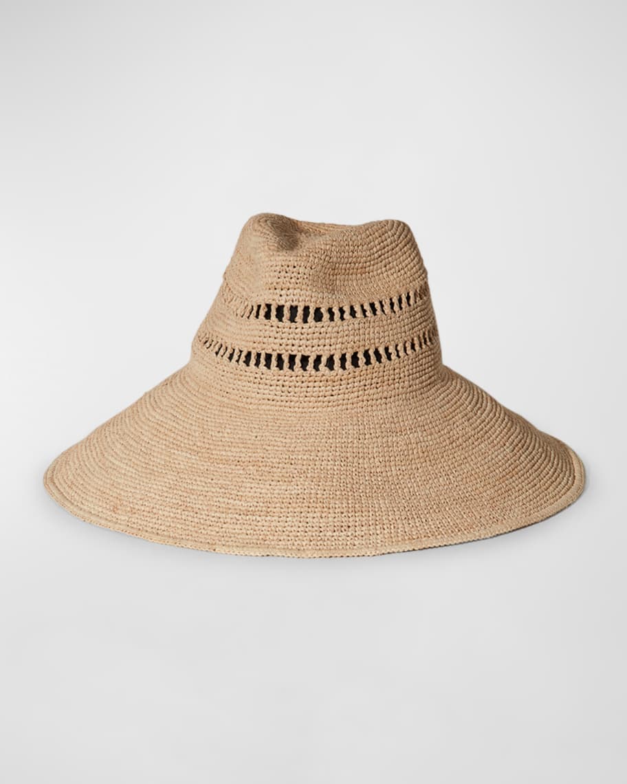 Janessa Leone Harlow Raffia Large-Brim Hat | Neiman Marcus