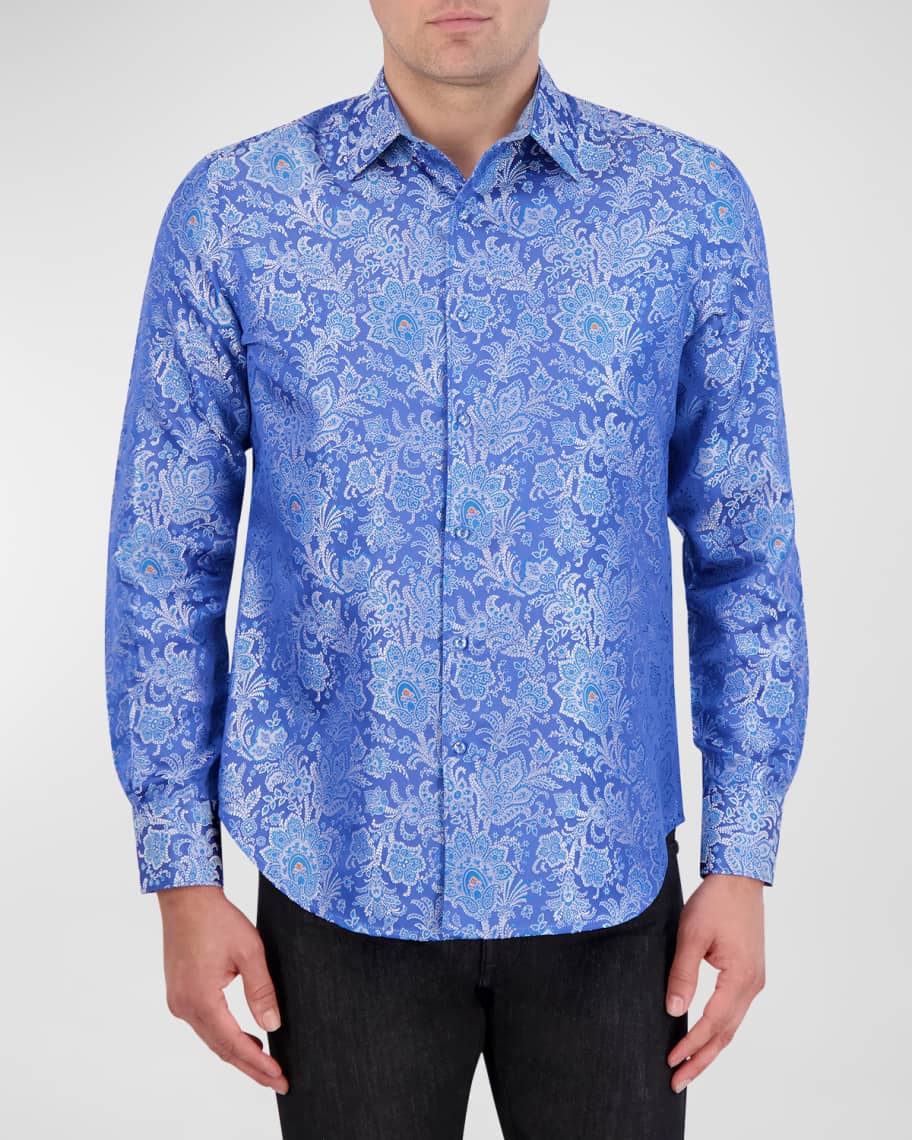 Robert Graham Men's Paisley Jacquard Sport Shirt | Neiman Marcus