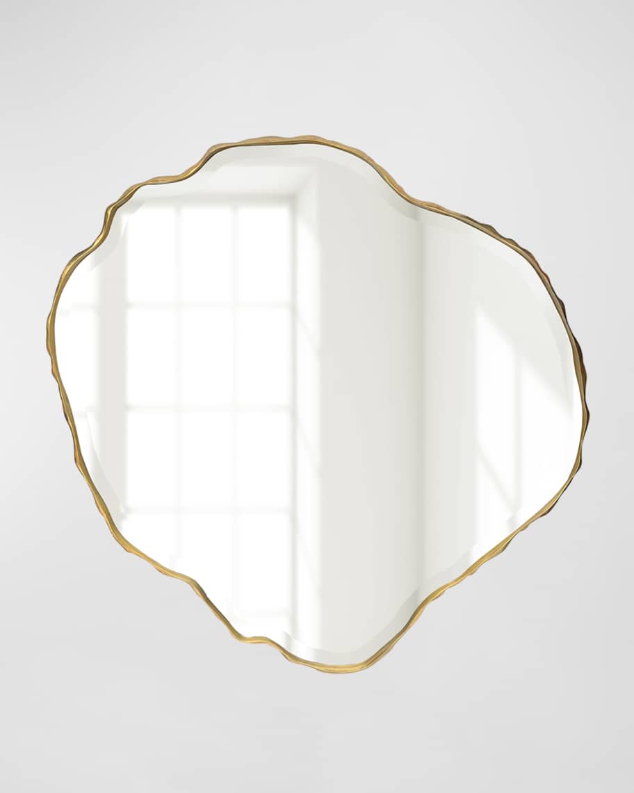 John-Richard Collection Auric Ripples 55" Wall Mirror | Neiman Marcus