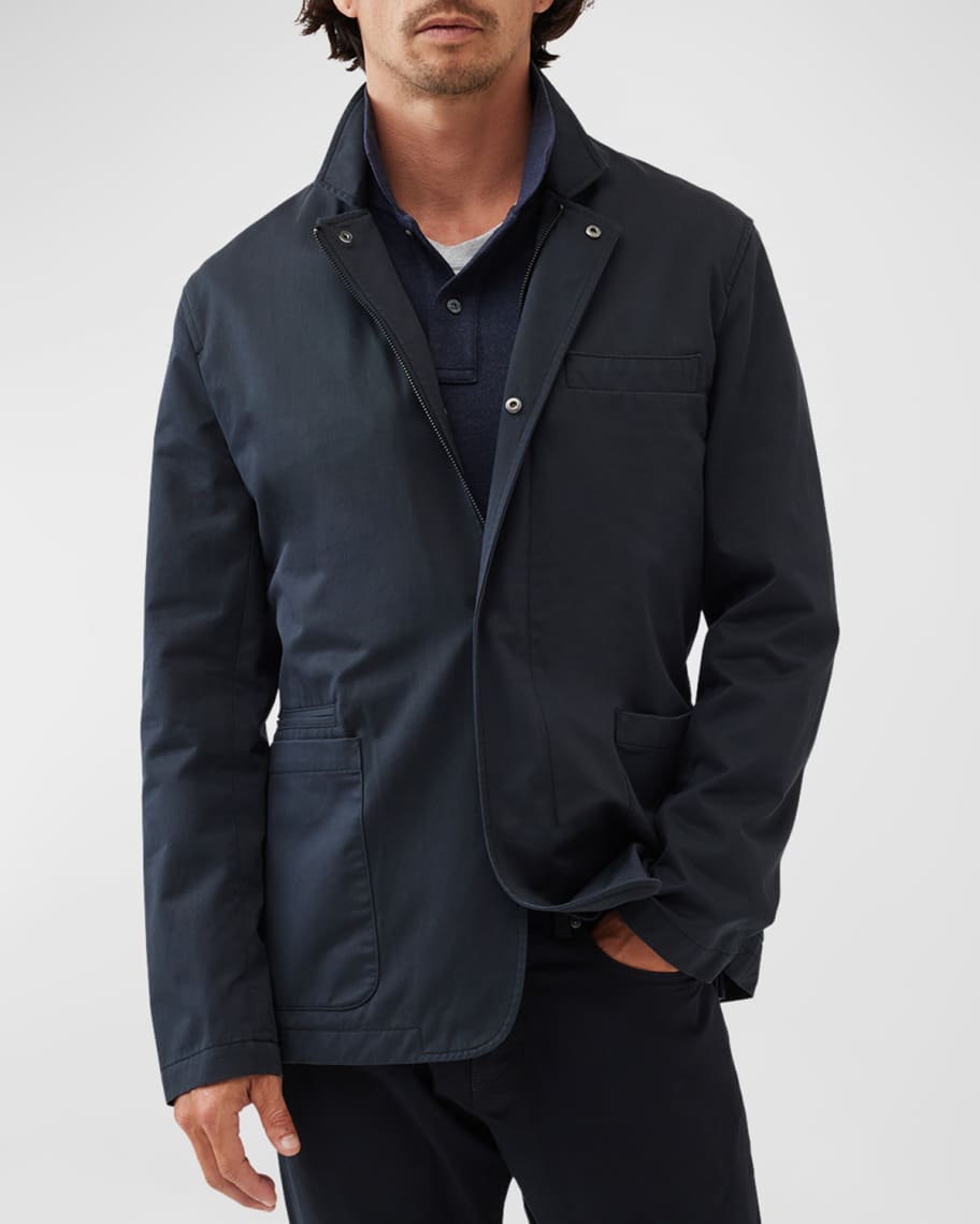 Rodd & Gunn Men's Mayfair Traveller Concealed-Zip Blazer | Neiman Marcus
