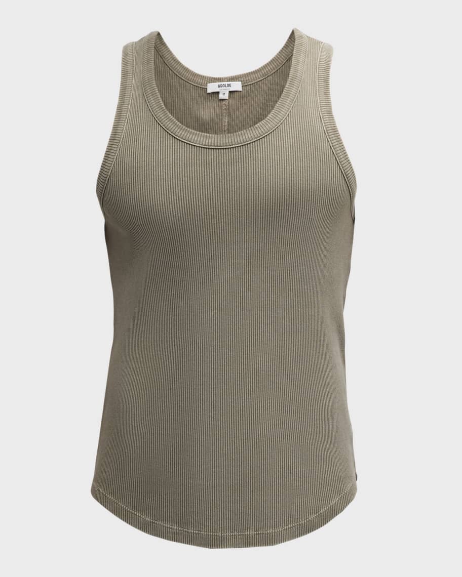 AGOLDE Men's Morris Ribbed Tank Top | Neiman Marcus