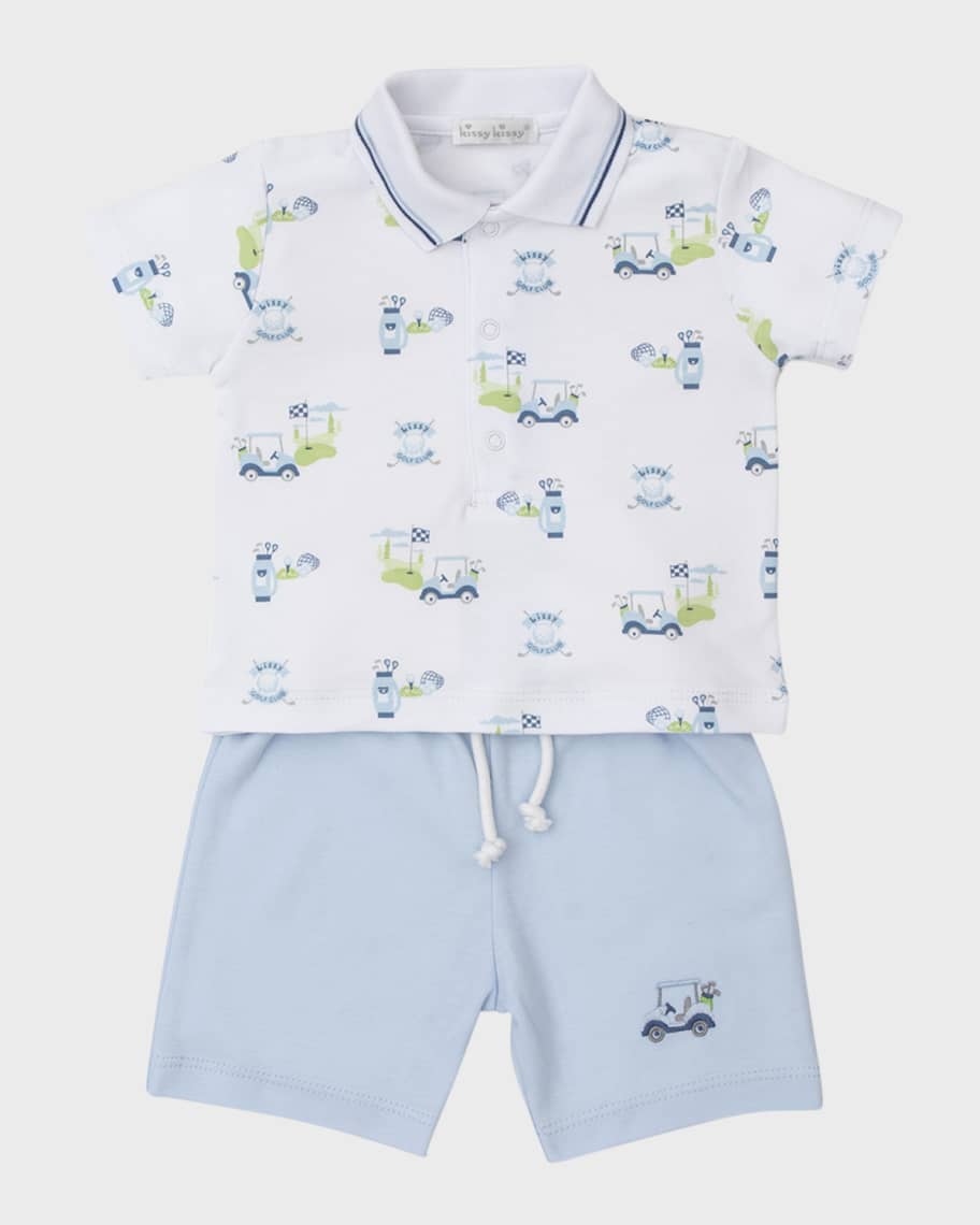 Kissy Kissy Boy's Golf Club Top and Bermuda Short Set, Size 3M-24M ...