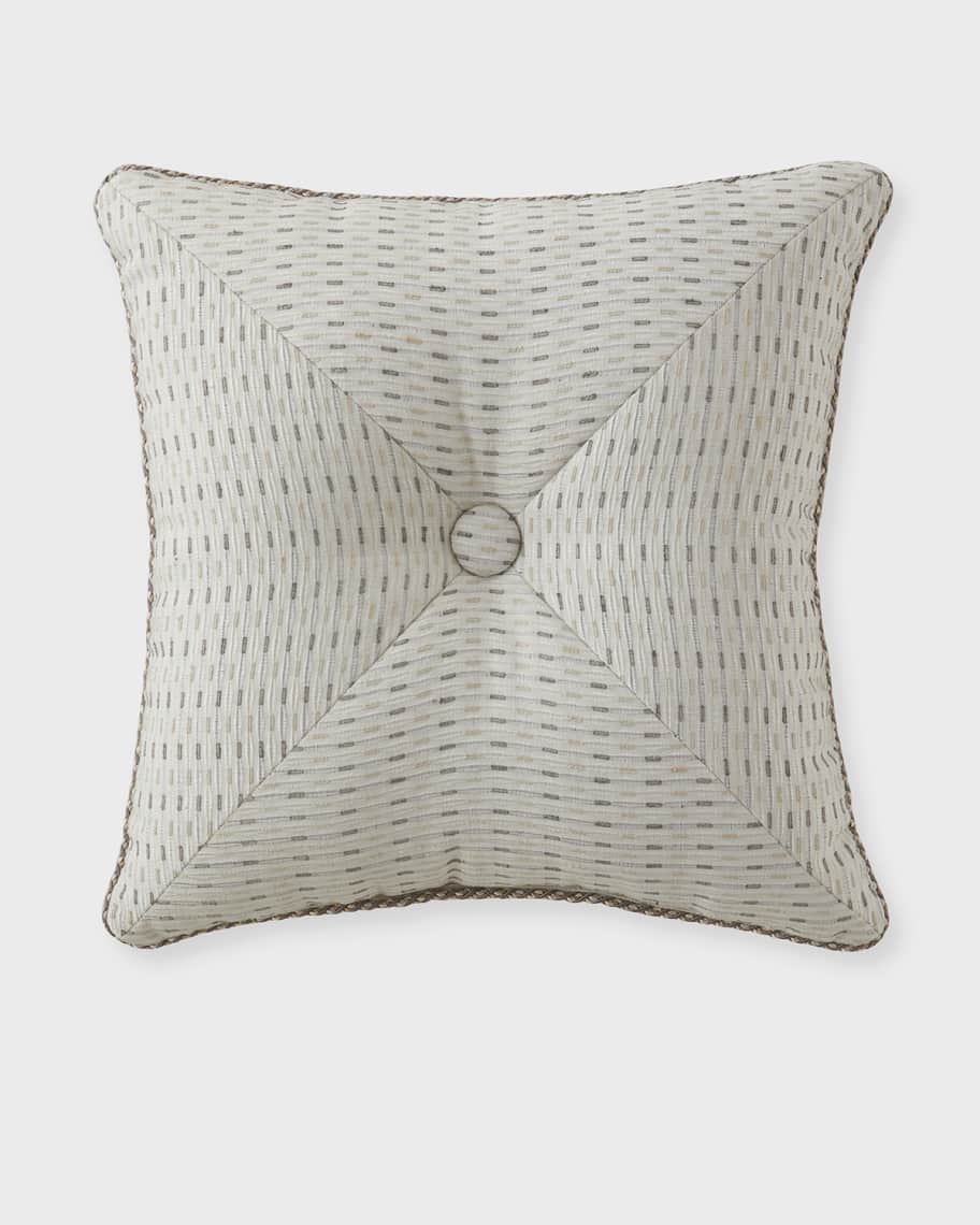 Austin Horn Collection Tuscan Paisley Mitered Pillow, 20" Square ...