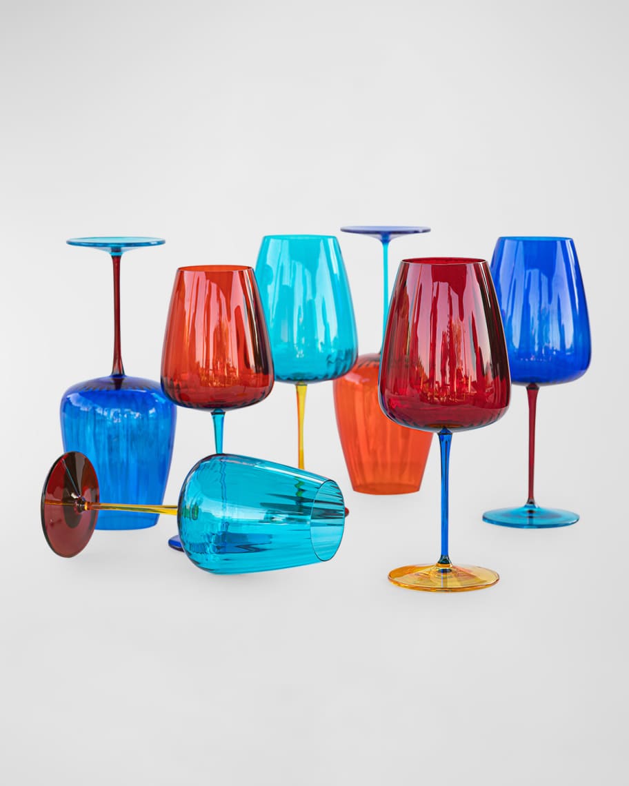 Vietri Pompidou Multicolor Wine Glass, 18 oz | Neiman Marcus