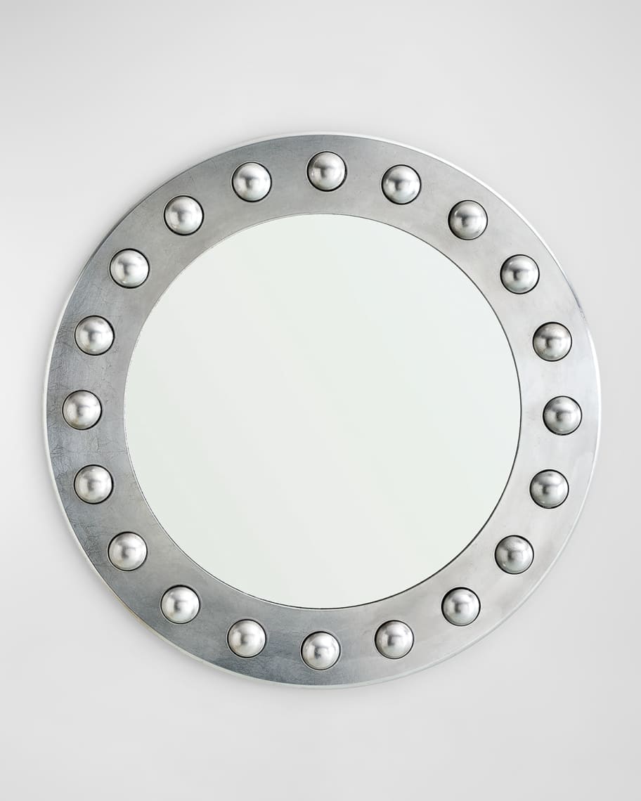 Global Views Embedded Sphere Mirror, 40" Round | Neiman Marcus