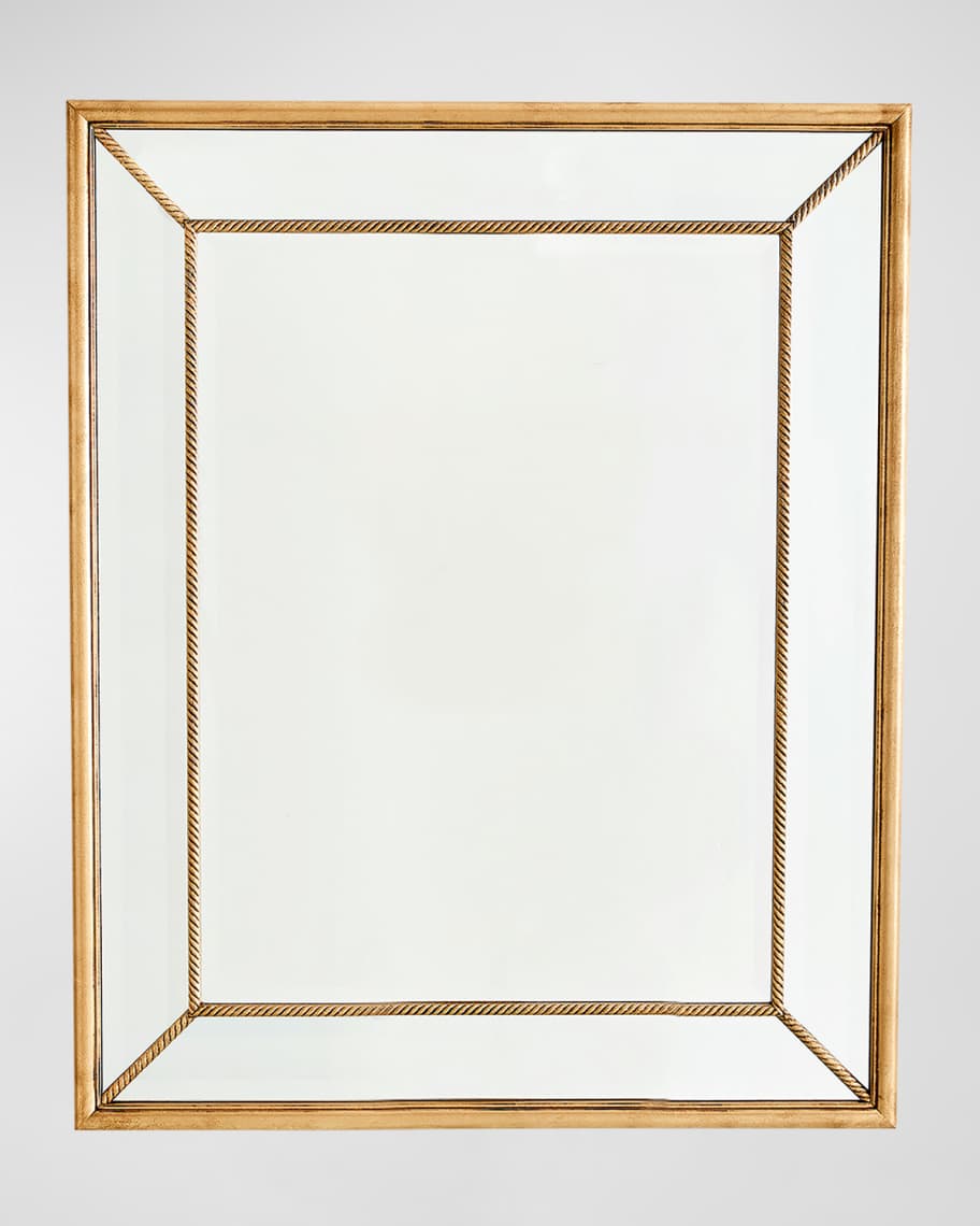 Global Views Gilded Rope Mirror, Gold | Neiman Marcus