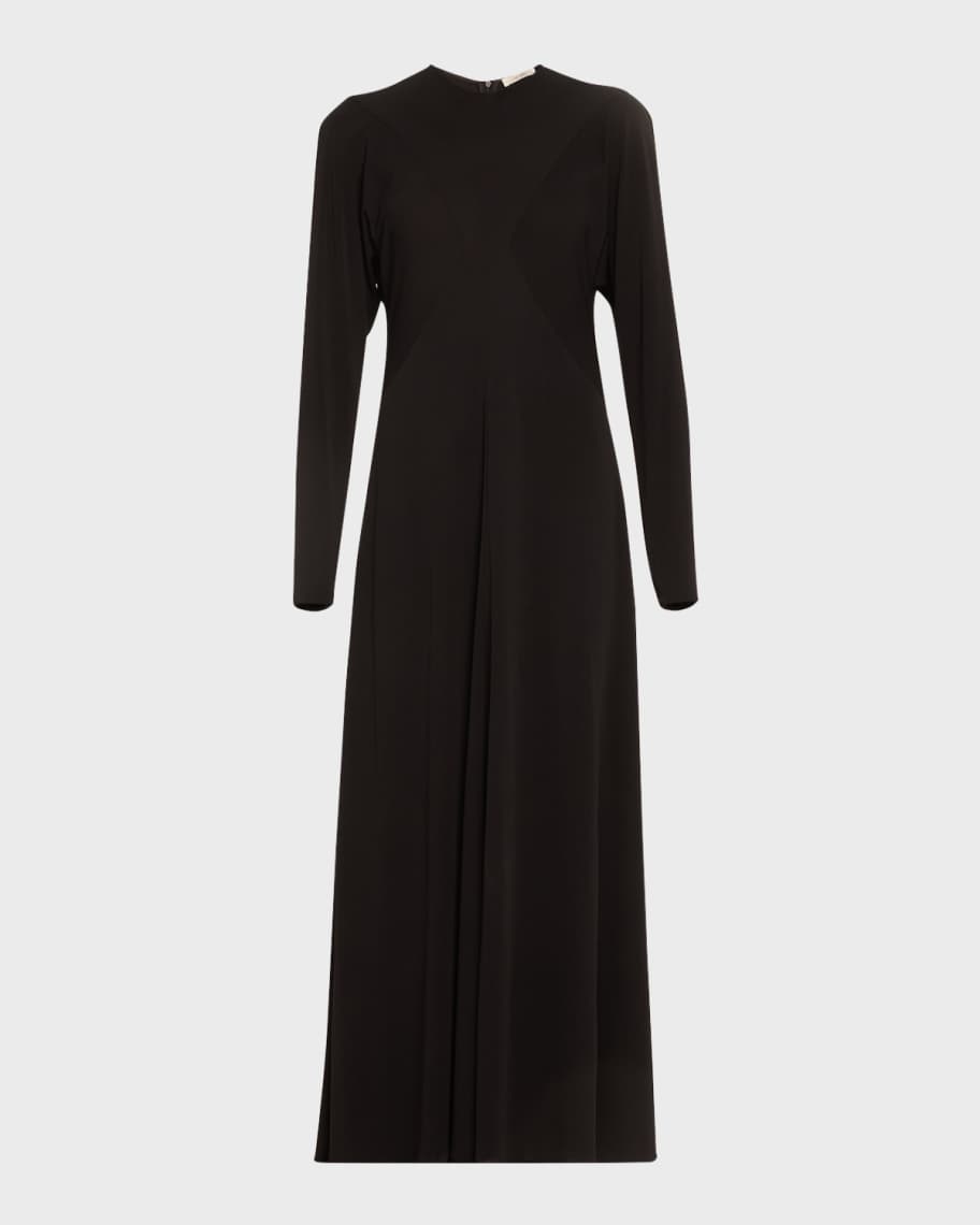 THE ROW Venusia Long-Sleeve A-Line Maxi Dress | Neiman Marcus