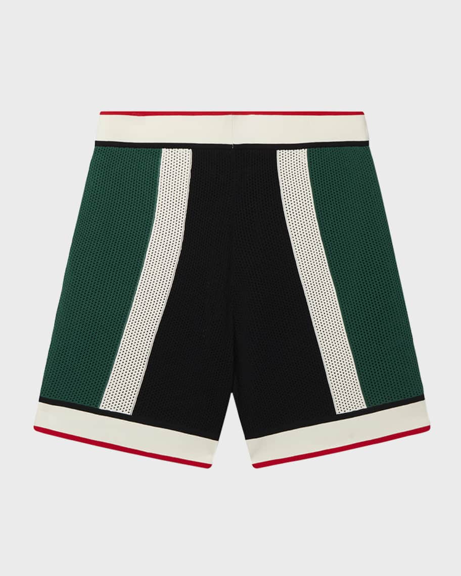 CASABLANCA Men's Striped Mesh Shorts | Neiman Marcus