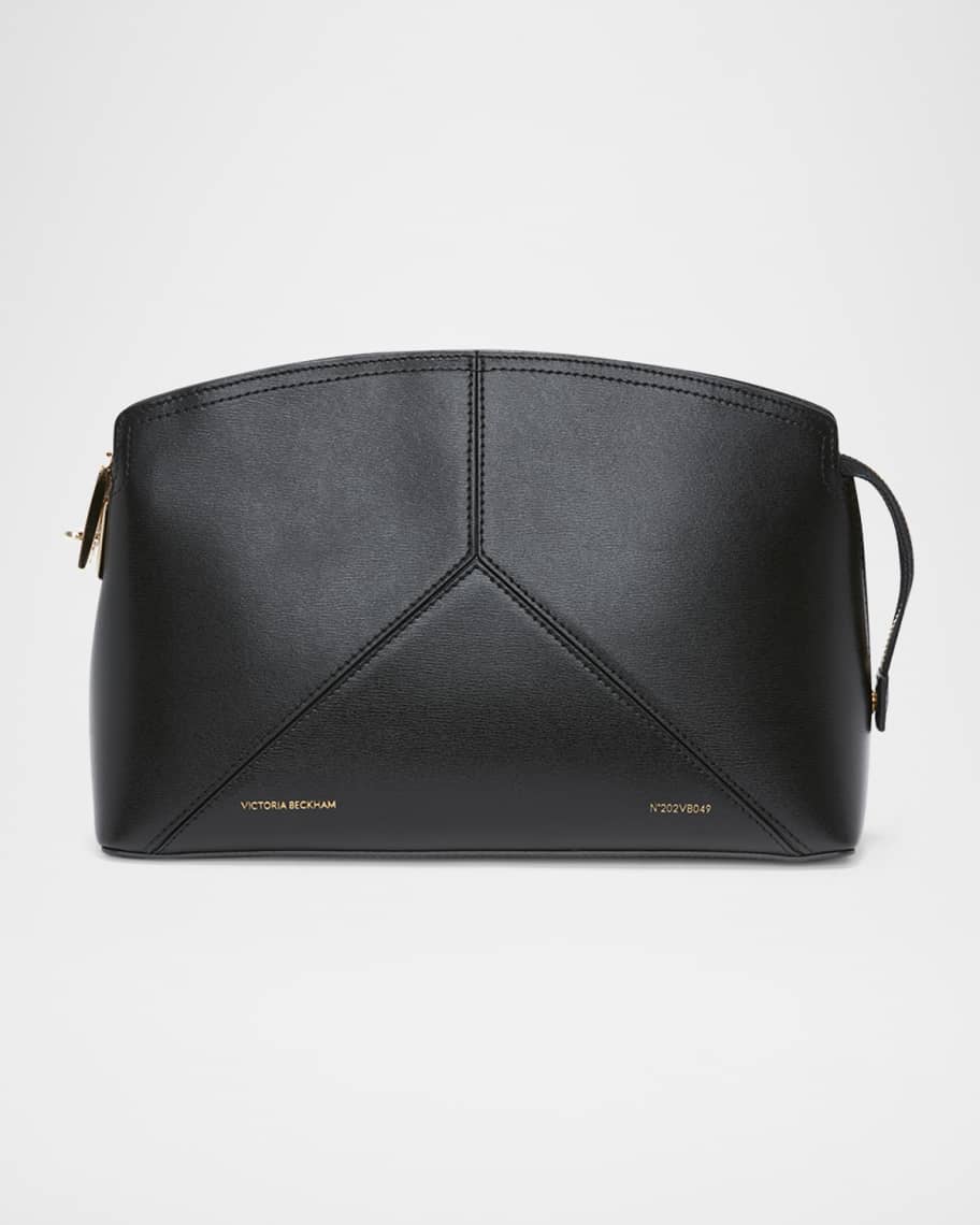 Victoria Beckham Zip Leather Clutch Bag | Neiman Marcus