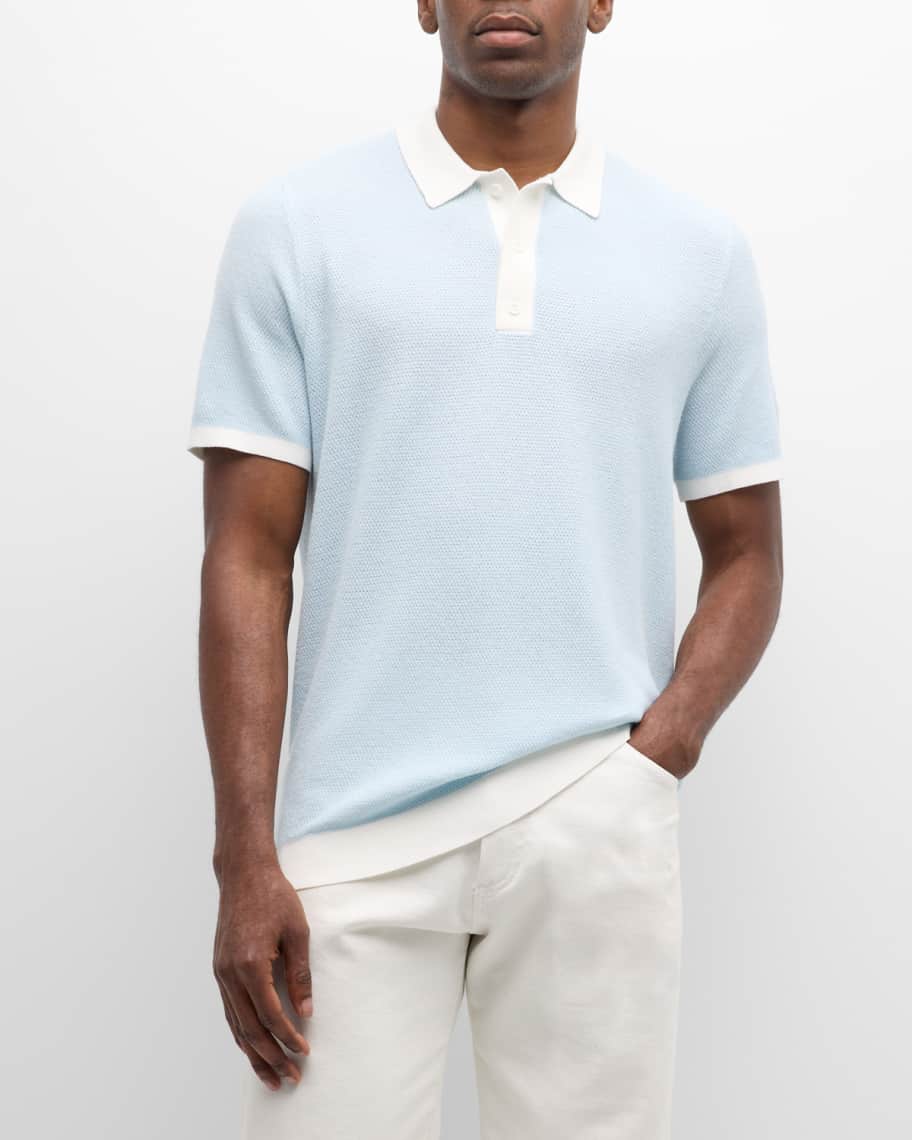 Onia Men's Cotton Knit Polo Shirt | Neiman Marcus