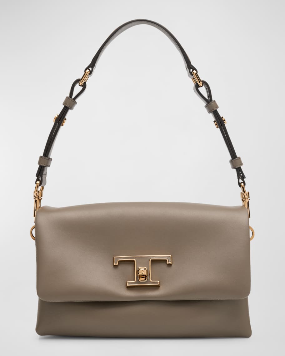 Tod's Flap Leather Shoulder Bag | Neiman Marcus