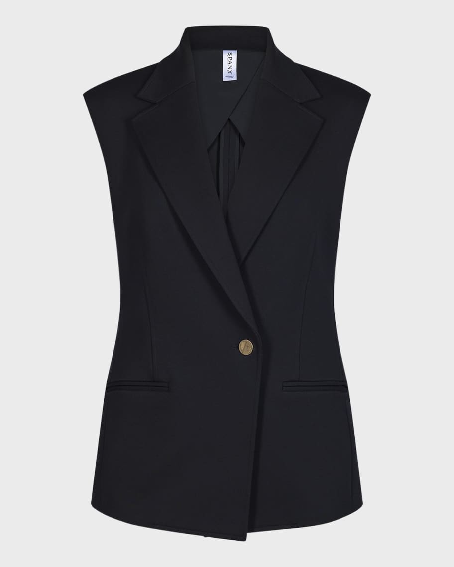 Spanx Perfect Asymmetric Tailored Vest | Neiman Marcus