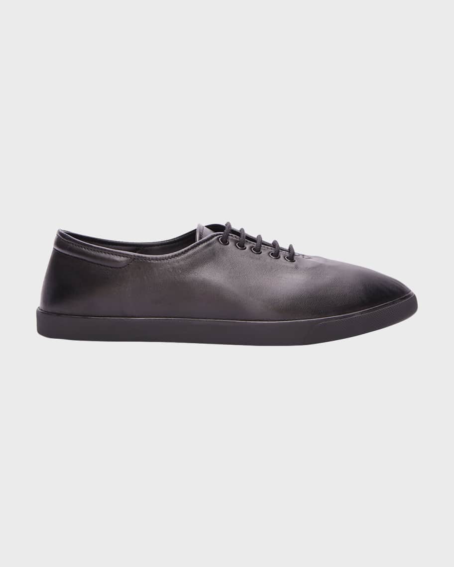 THE ROW Sam Leather Tennis Sneakers | Neiman Marcus