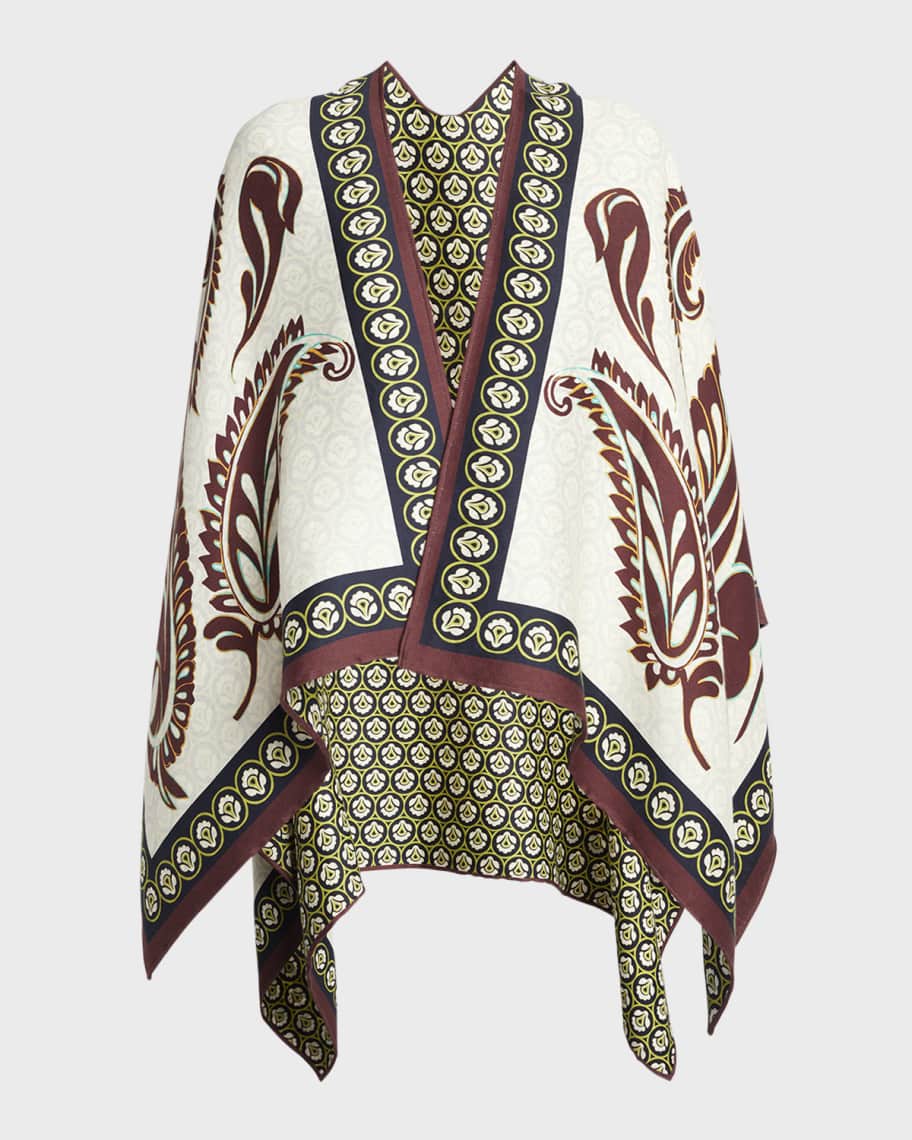 Etro Bohemian Patterned Cape | Neiman Marcus