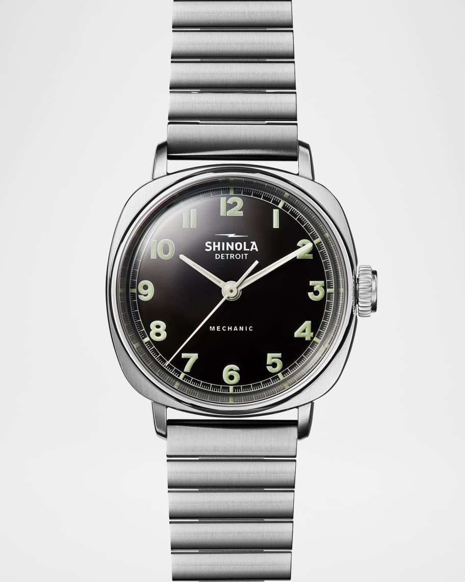 Shinola Men's Mechanic Stainless Steel Bracelet Watch, 39mm | Neiman Marcus