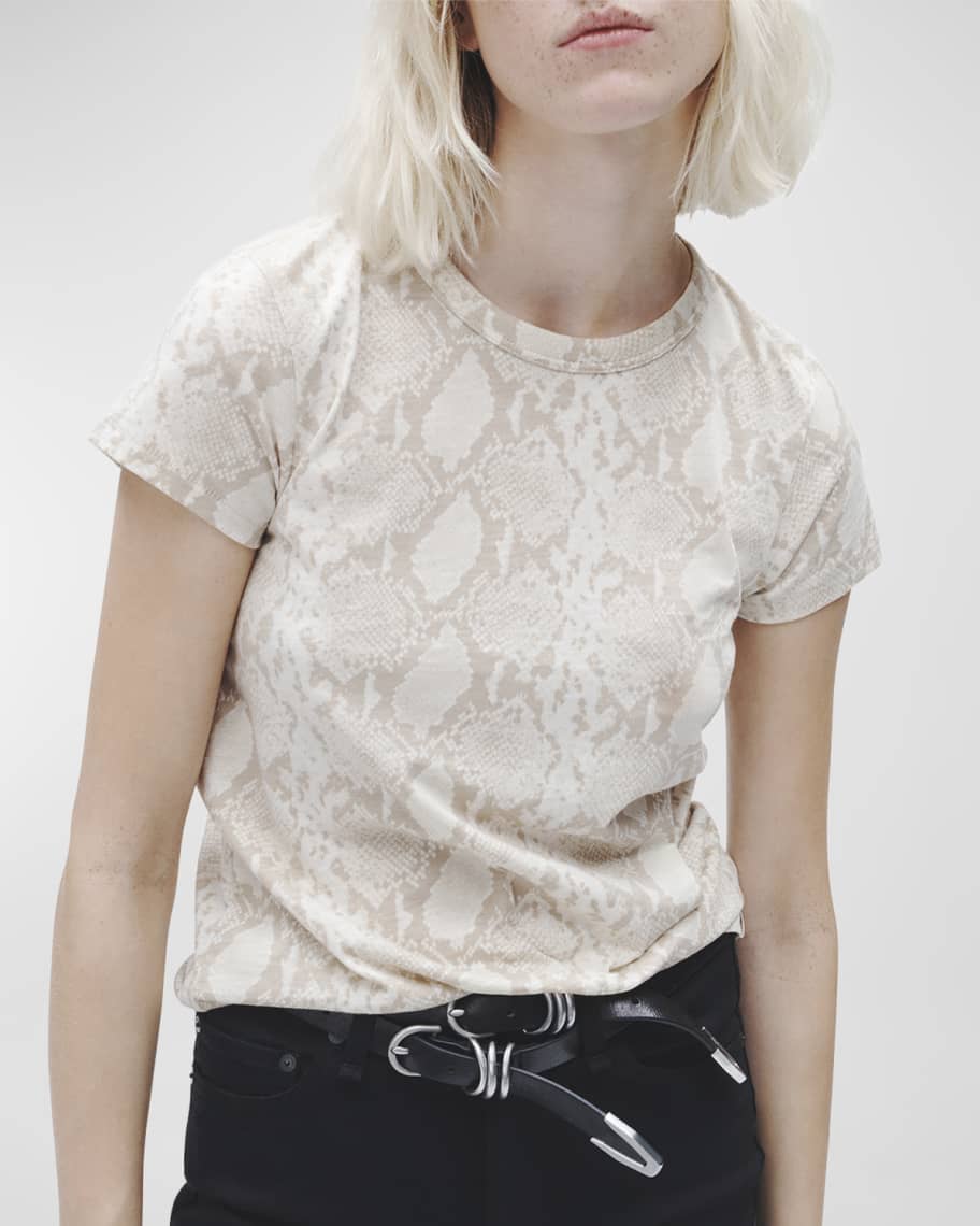 Rag & Bone Allover Snake Tee | Neiman Marcus