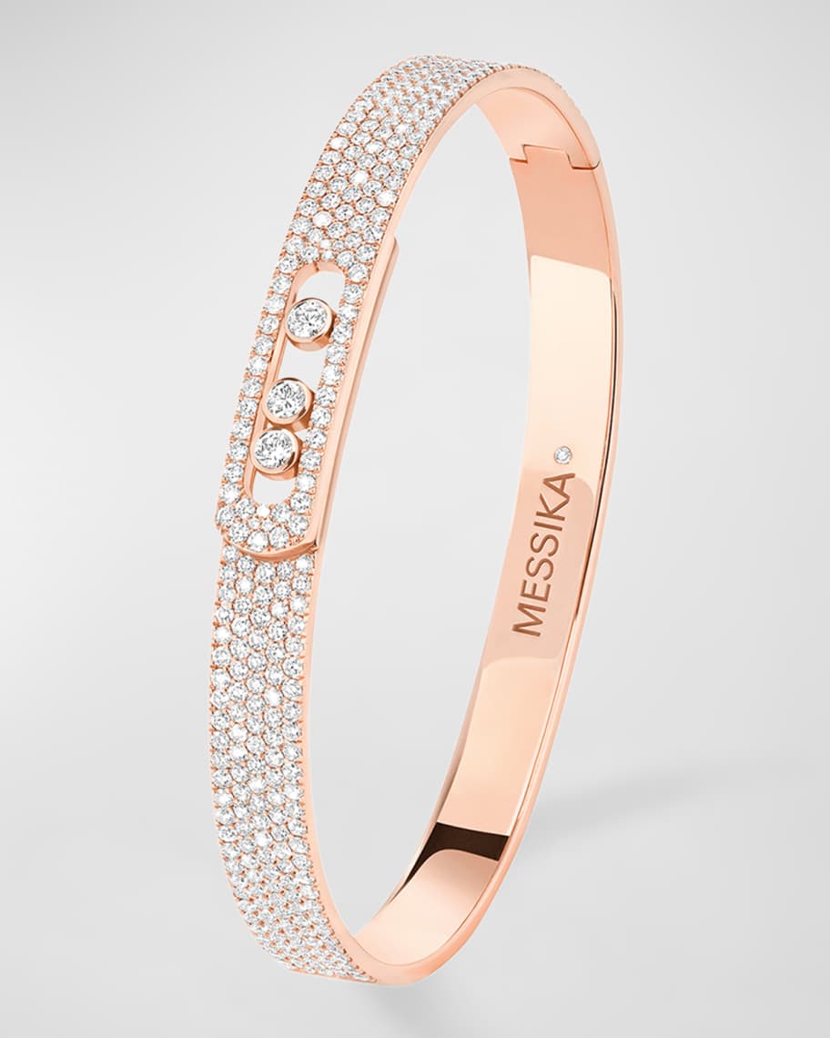 Messika Move Noa Full Pavé Diamond Bangle Bracelet | Neiman Marcus