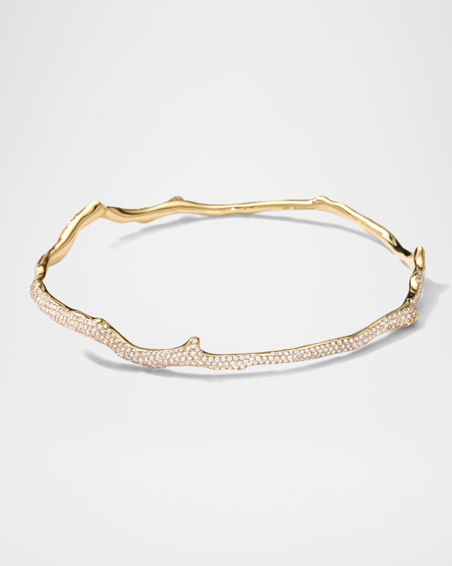 Ippolita 18K Gold Coral Reef Diamond Pavé Bangle | Neiman Marcus