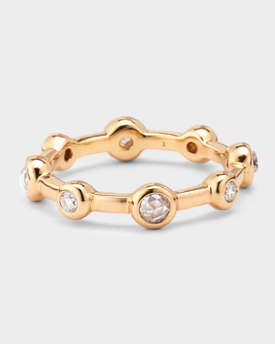 Ippolita 18K Rose Gold Classico Squiggle Shiny Band Ring with Diamonds ...