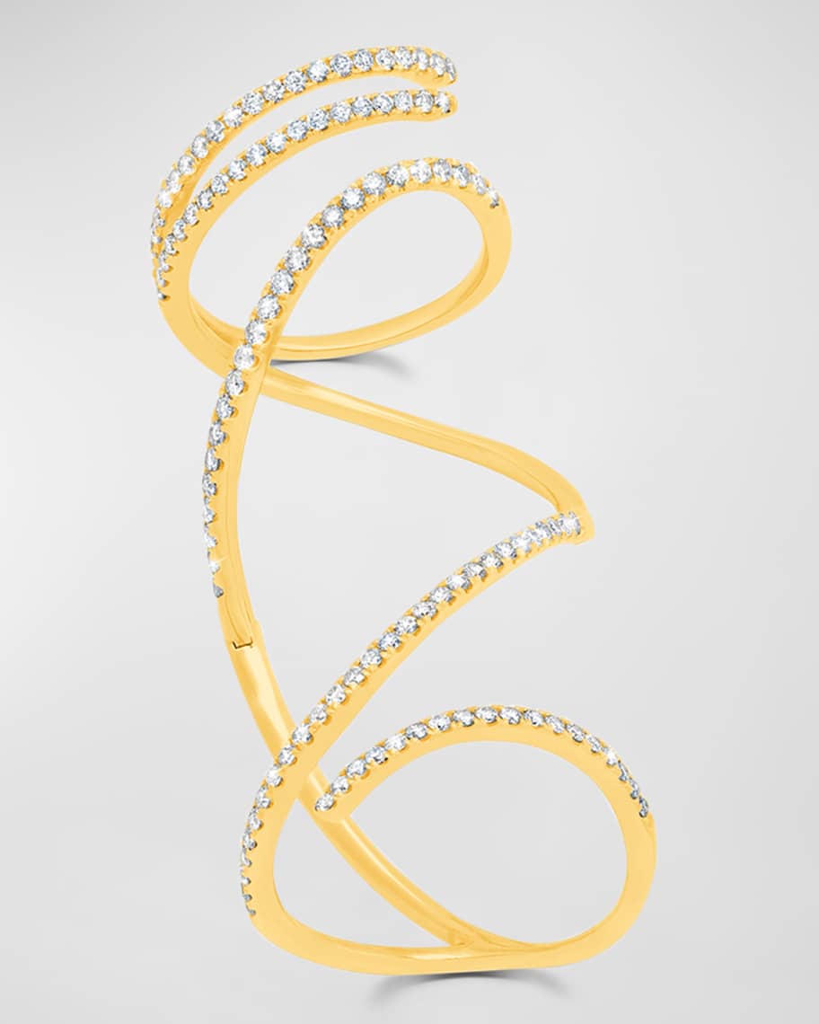Graziela Gems 18K Yellow Gold Mega Swirl Diamond Ring, Size 7 | Neiman ...