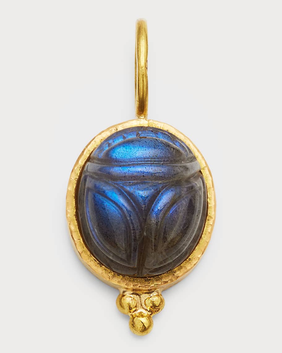 Elizabeth Locke 19K Labradorite Drop Pendant | Neiman Marcus