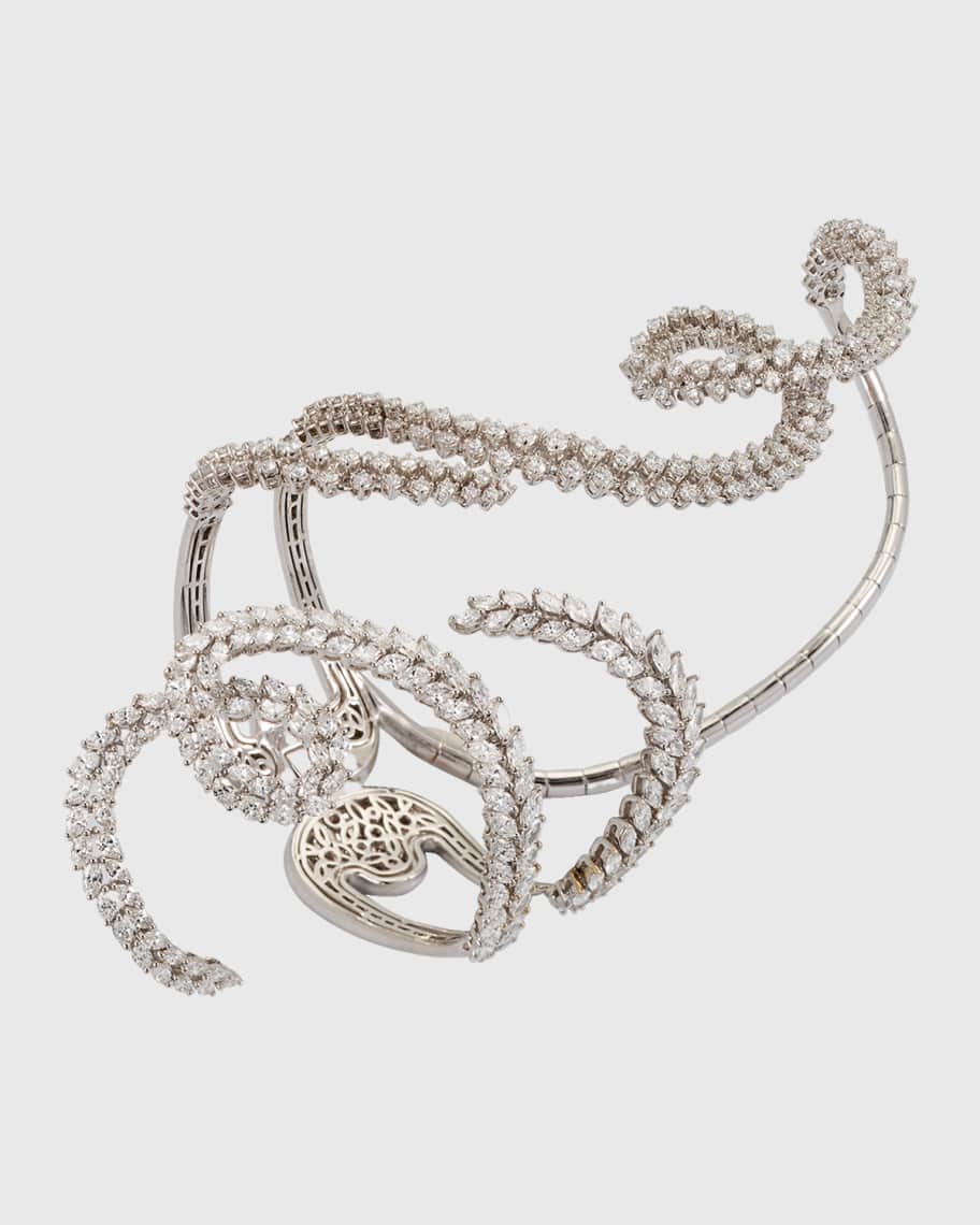 Yeprem 18k White Gold Y-Couture Diamond Hand Piece | Neiman Marcus