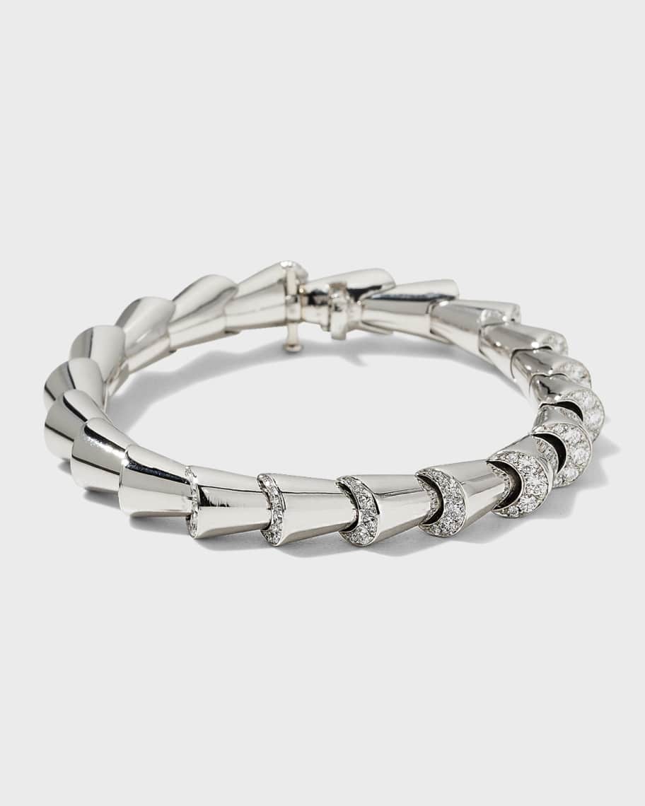 Oscar Heyman Platinum FG/VS White Diamond Cornucopia Bracelet | Neiman ...