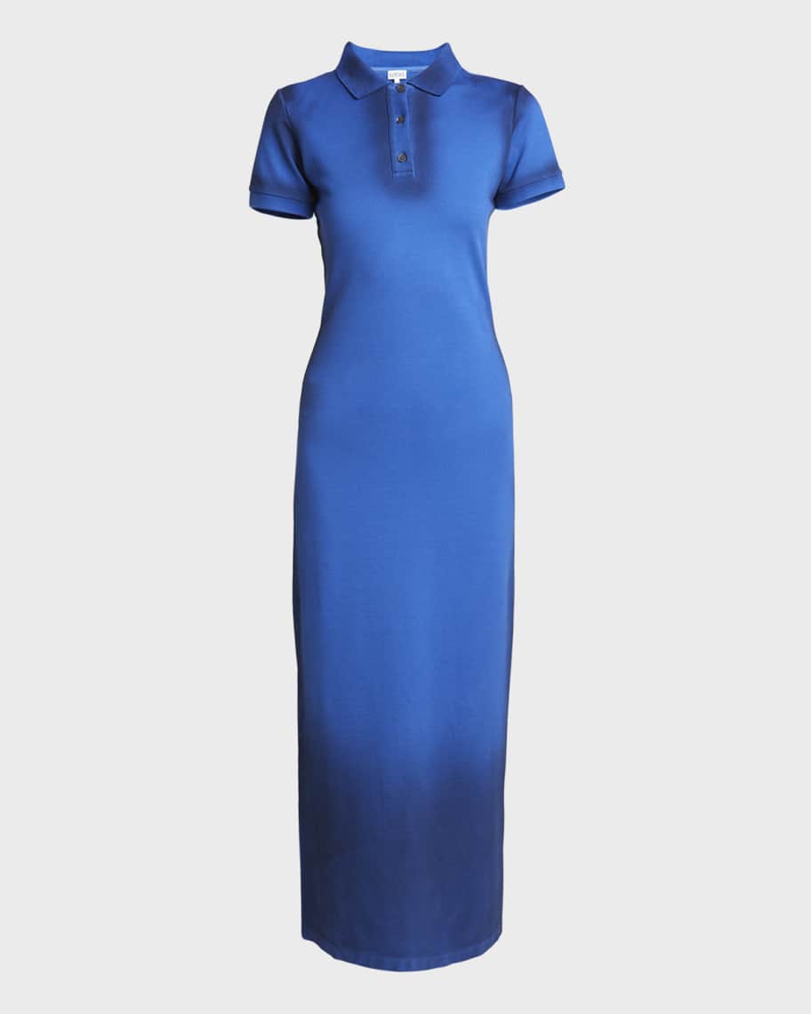 Loewe Knit Polo Midi Dress | Neiman Marcus