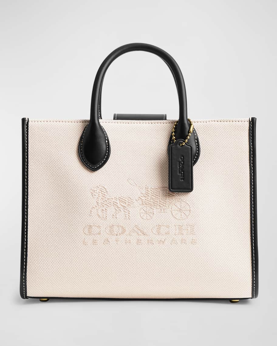 Coach Field Small Canvas Tote Bag | Neiman Marcus