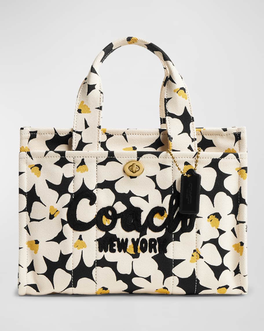 Coach Floral-Print Canvas Cargo Tote Bag | Neiman Marcus