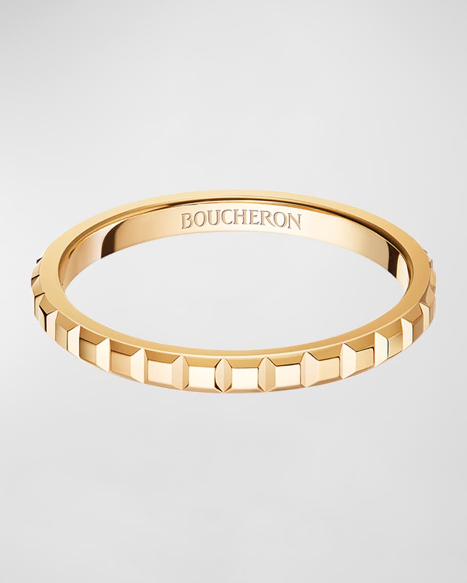 Boucheron Quatre Clou de Paris Small Yellow Gold Wedding Band Ring ...