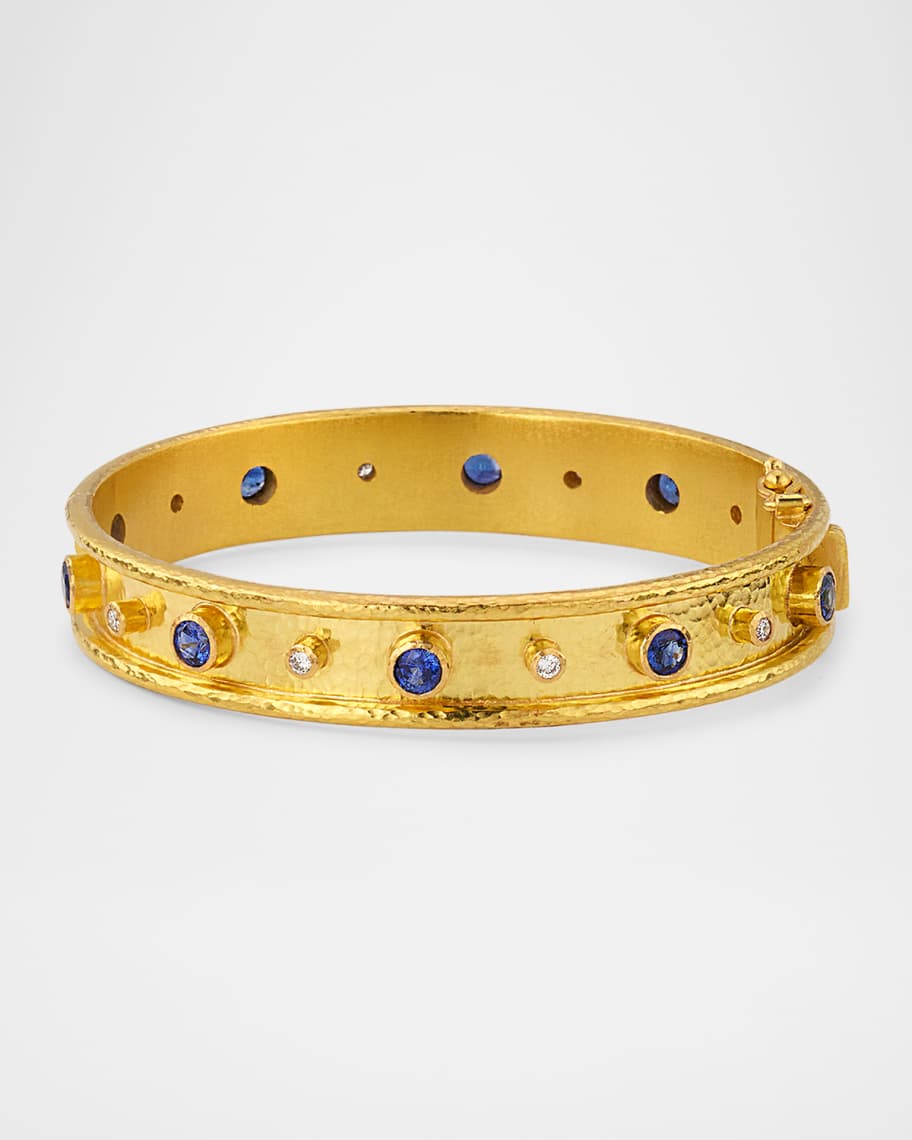 Elizabeth Locke 19K Gold and Sapphire Bracelet | Neiman Marcus